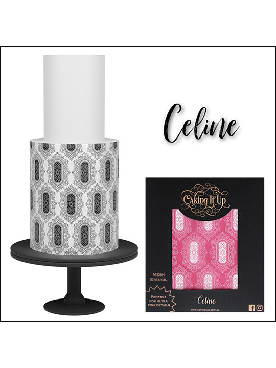 Caking It Up Mesh Stencil Celine